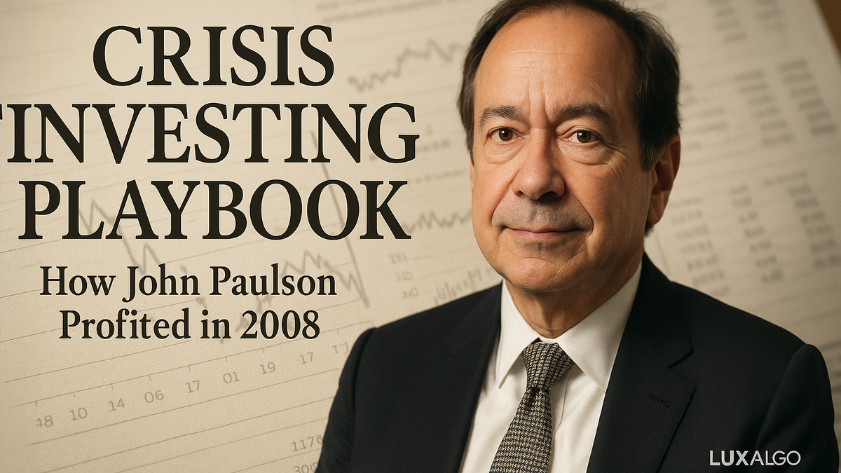 John A Paulson Crisis Playbook Key Takeaways
