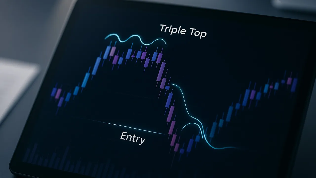 Triple Top Pattern: Double Confirmation Entry